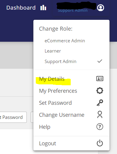 Change Password From Main Dashboard – Sandler Help Center in Zendesk